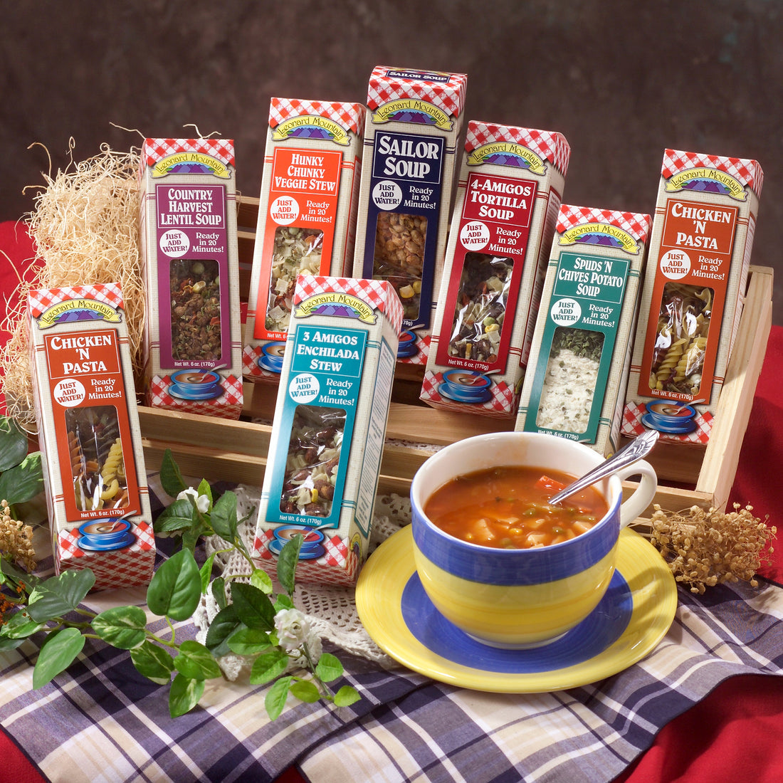 8 Soup Sampler Gift Box - MORE SOUP! *BIG SAVINGS!* – Leonard Mountain ...